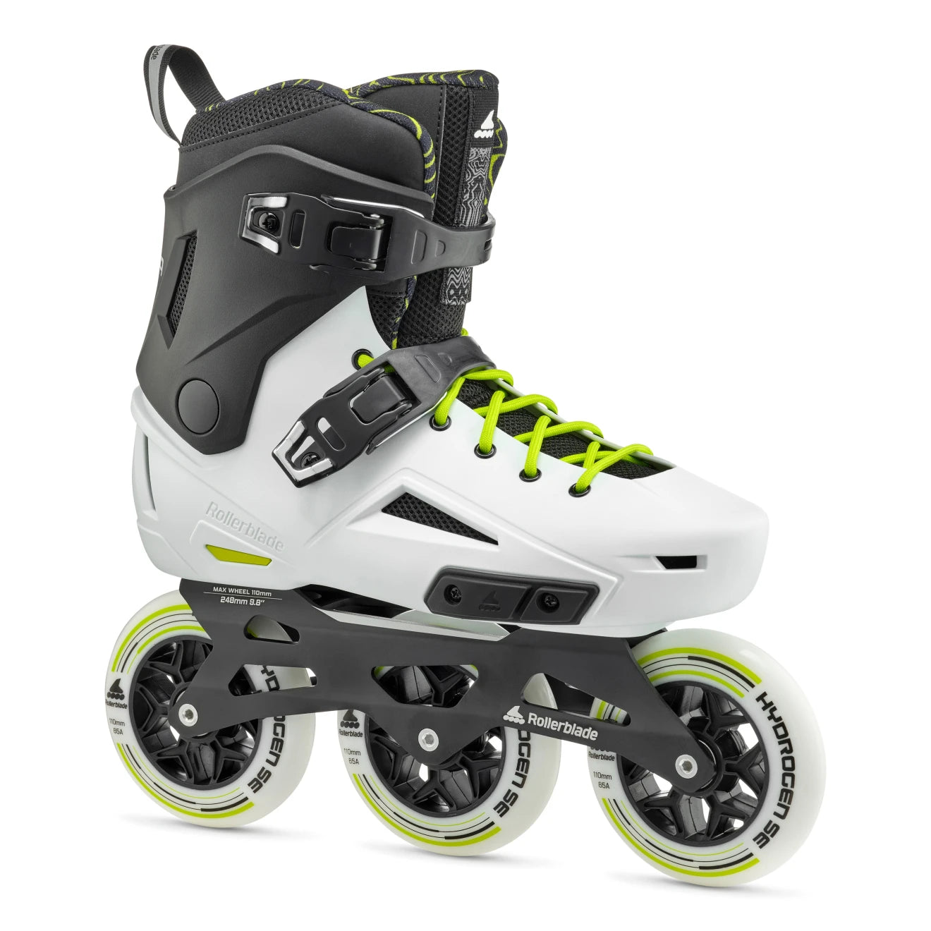 Rollerblade Lightning 110 3WD Inline Skates - White/Black – Slick's ...