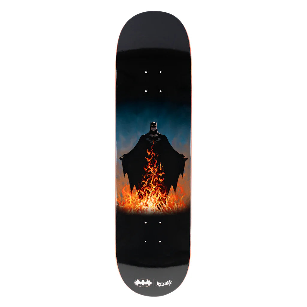 Welcome x Batman Bat Flames on Popsicle Deck - 8.5" – Slick's Skate Store