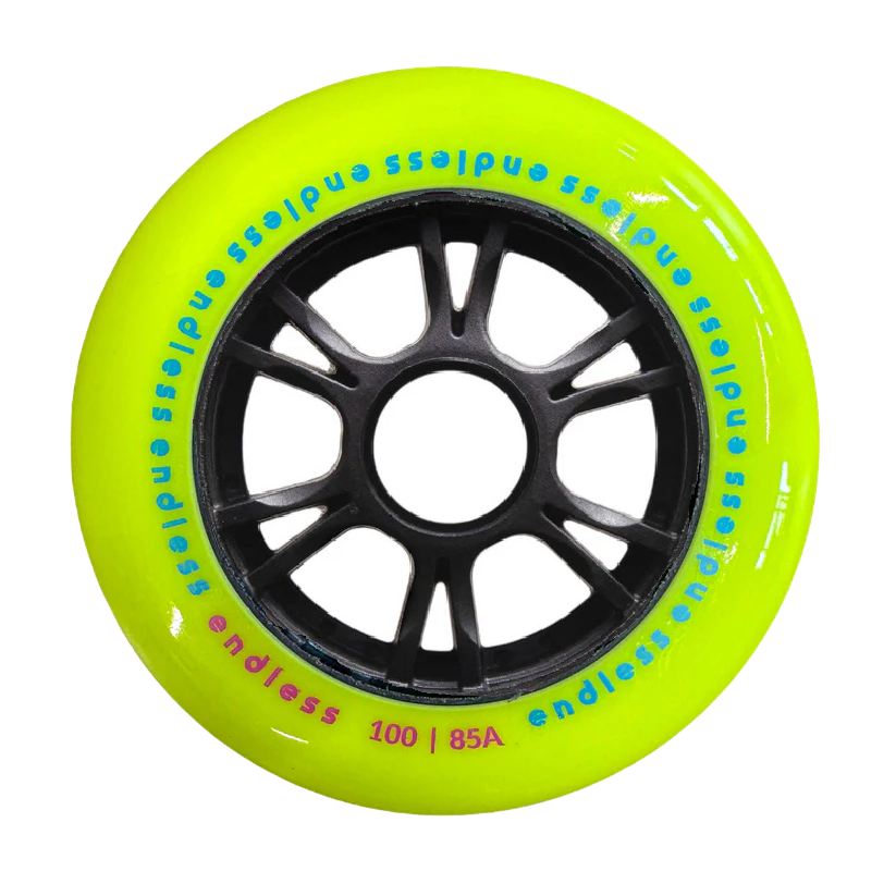 Endless Neon Yellow 100mm Wheels - Set of 4 – Slick's Skate Store