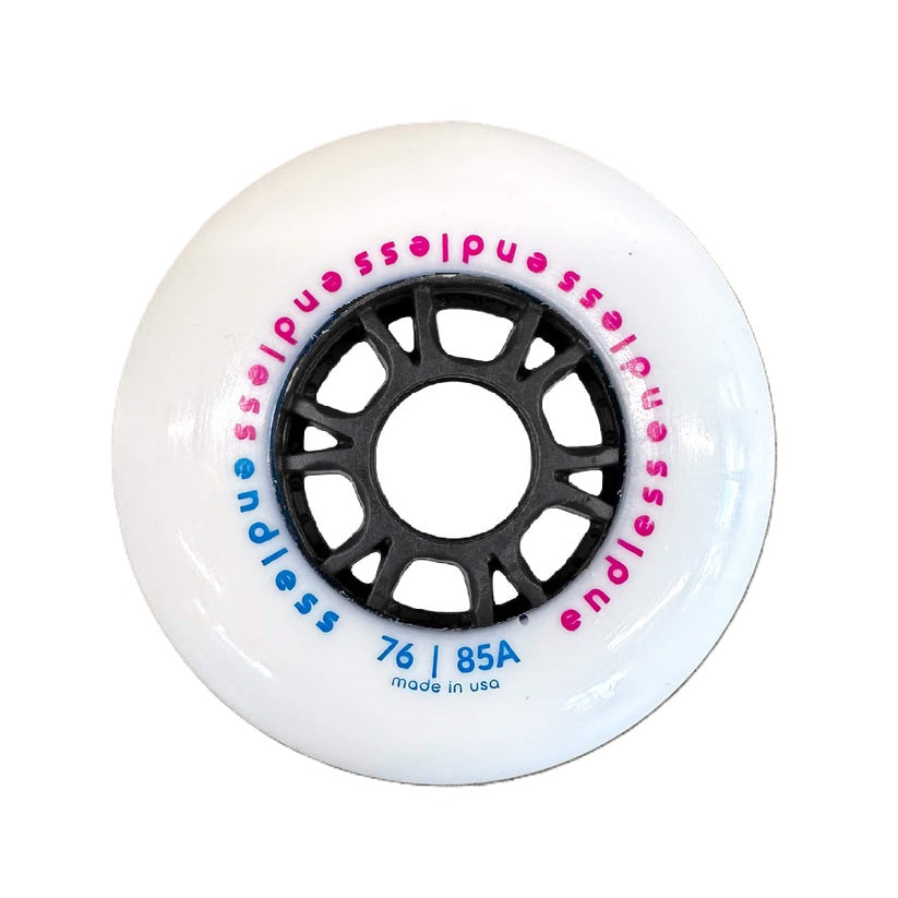 Endless White 76mm Wheels - Set of 4 – Slick's Skate Store