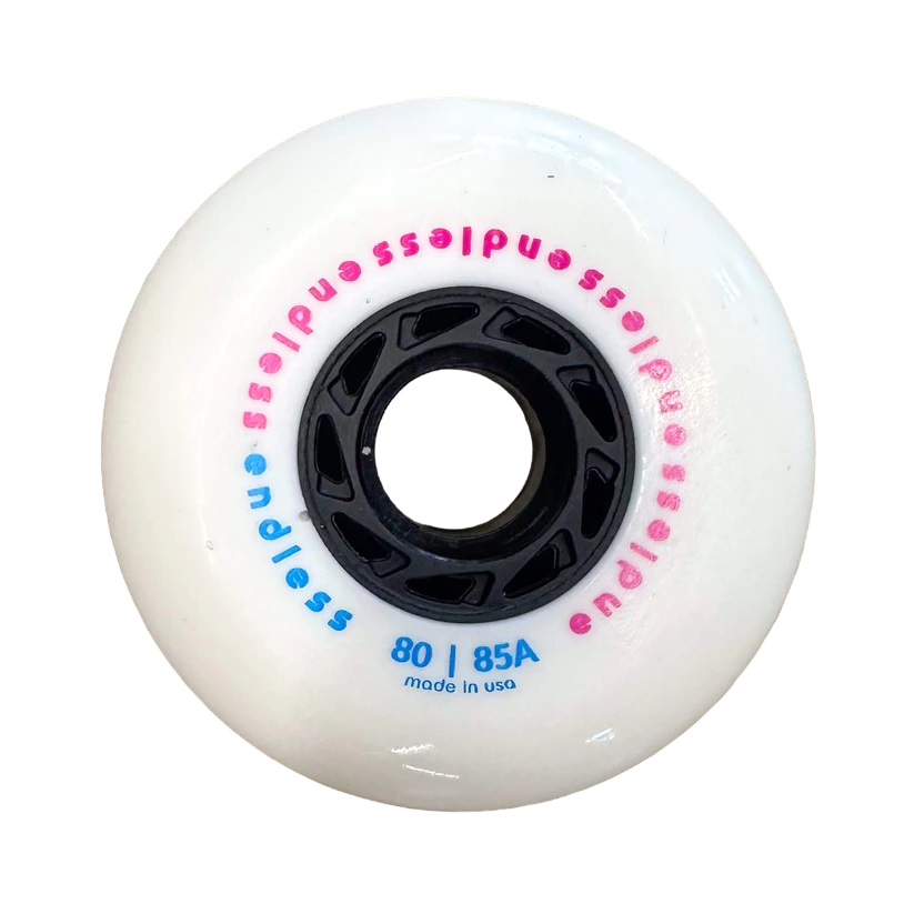 Endless White 80mm Wheels - Set of 4 – Slick's Skate Store