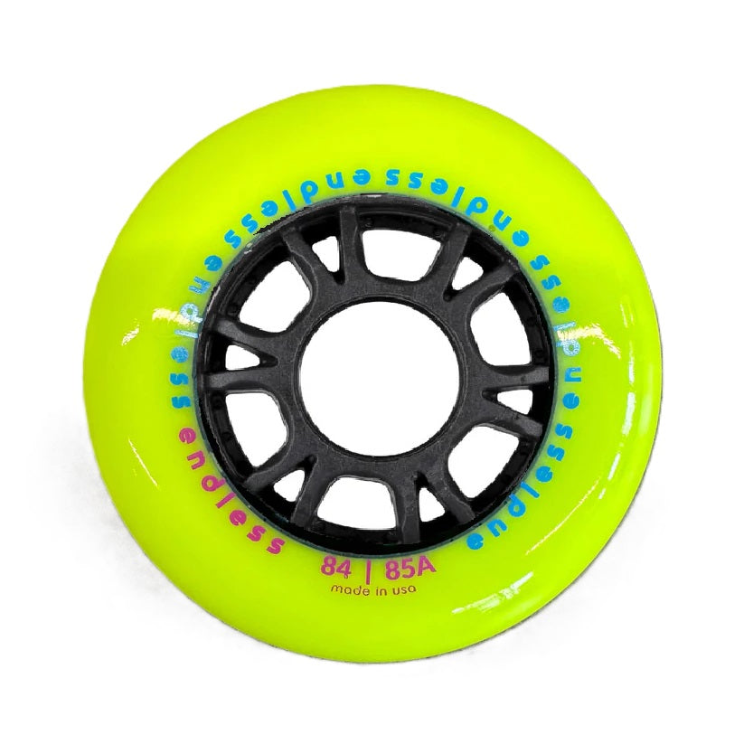 Endless Neon Yellow 84mm Wheels - Set of 4 – Slick's Skate Store