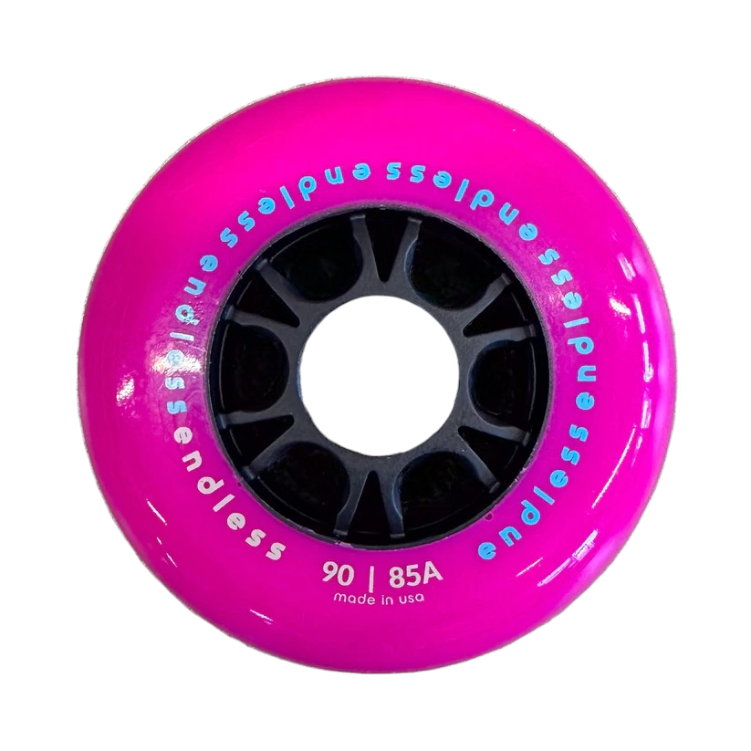 Endless Neon Pink 90mm Wheels - Set of 8 – Slick's Skate Store