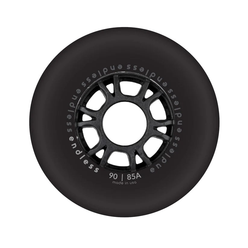 Endless Black 90mm Wheels - Set of 4 – Slick's Skate Store