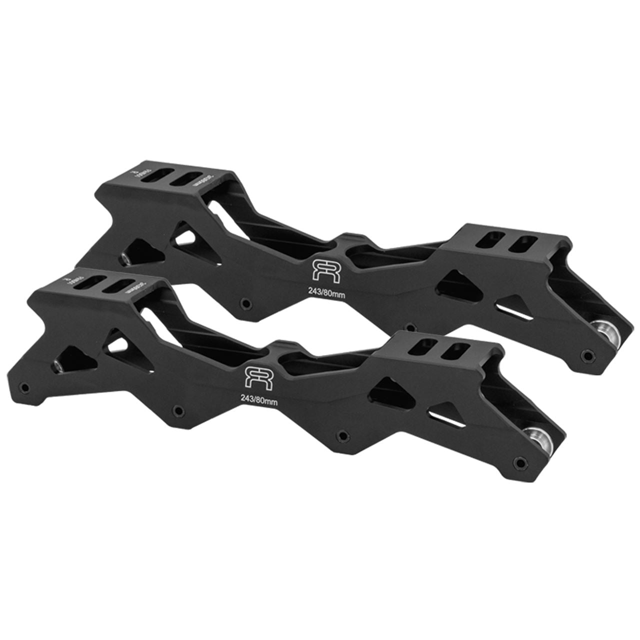 FR Skates Black 4D Rockered Frames - 243mm - Inline Skate Frames ...