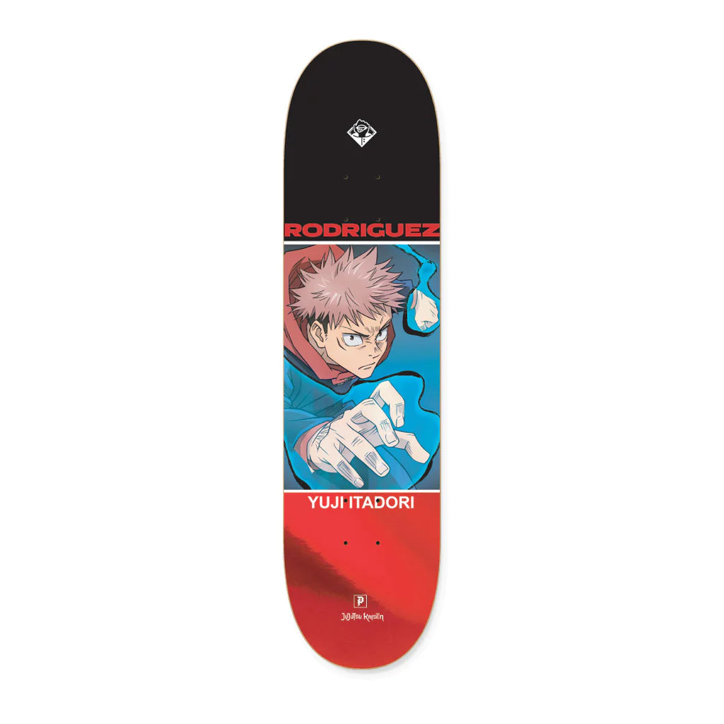 Primitive X Jujutsu Kaisen Yuji Rodriguez Red Skateboard Deck - 8.0 ...