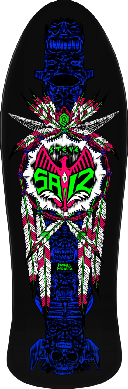 Powell Peralta Steve Saiz Totem Reissue Blacklight Skateboard Deck - 1 ...