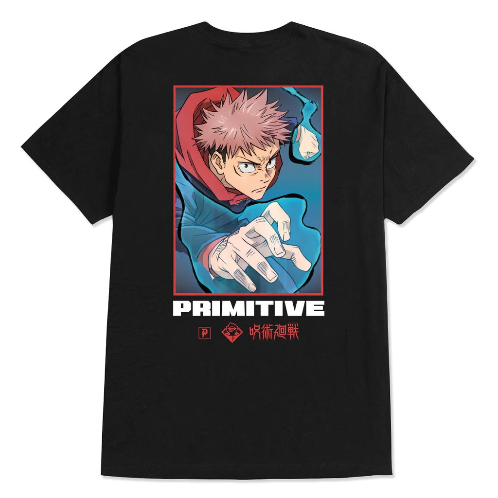 Primitive X Jujutsu Kaisen Yuji T Shirt - Black – Slick's Skate Store