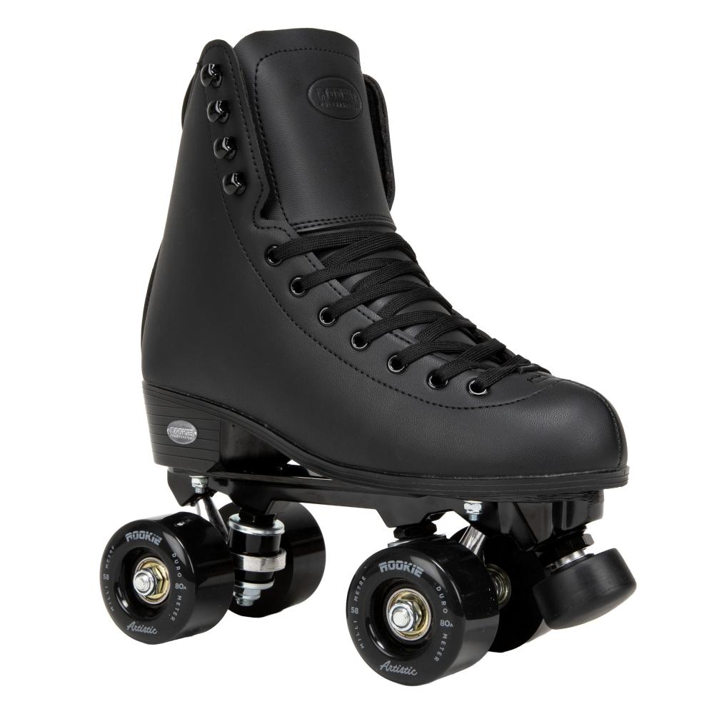 Rookie Artistic Quad Roller Skates - Black – Slick's Skate Store