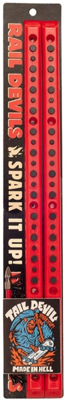 Rail Devil Skateboard Sparking Rails - Red – Slick's Skate Store