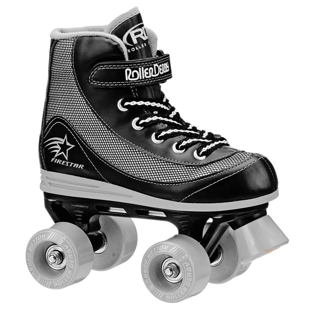 Roller Derby FireStar V2 Kids Roller Skates - Black/Grey – Slick's ...