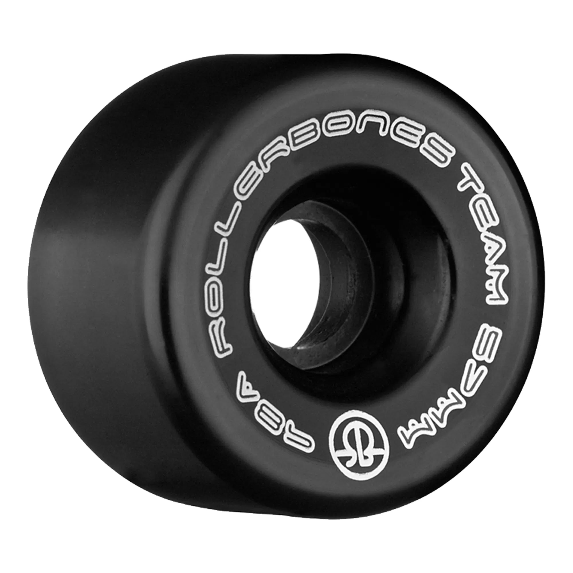 Rollerbones Team Logo Wheels Black 57mm 98a - Set of 8 – Slick's Skate ...