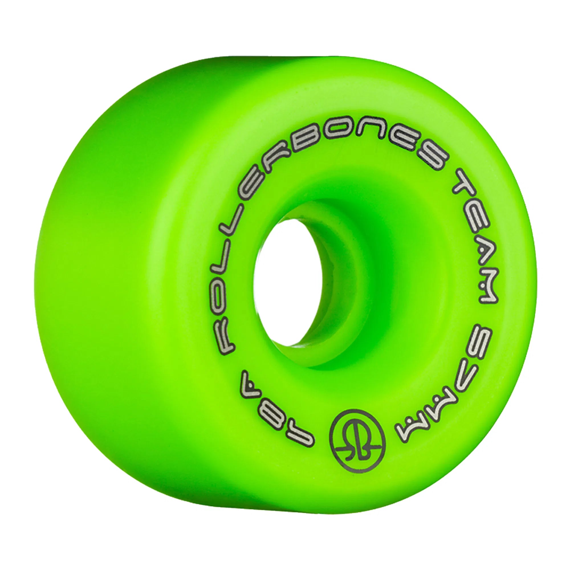 Rollerbones Team Logo Wheels Green 57mm 101a - Set of 8 – Slick's Skate ...