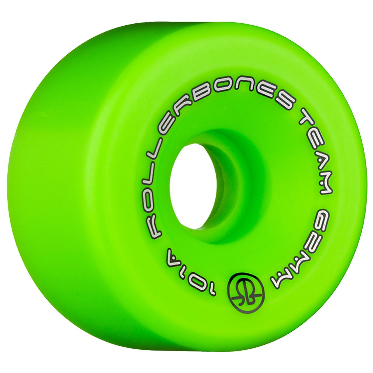 Rollerbones Team Logo Wheels Green 62mm 101a - Set of 8 – Slick's Skate ...