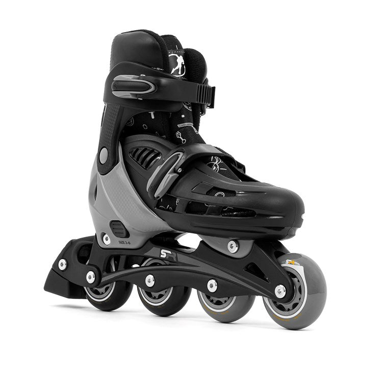 SFR Cyclone II Adjustable Kids Inline Skates - Ninja – Slick's Skate Store