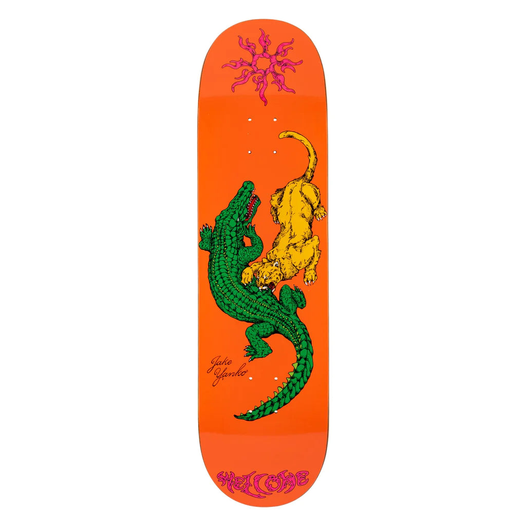 Welcome Jake Yanko Swamp Fight On Popsicle Orange Skateboard Deck - 8 ...