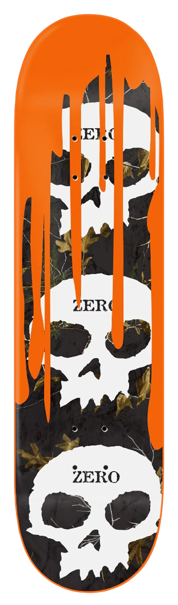 Zero X Realtree 3 Skull Blood Orange Dip Skateboard Deck - 8.5" – Slick ...