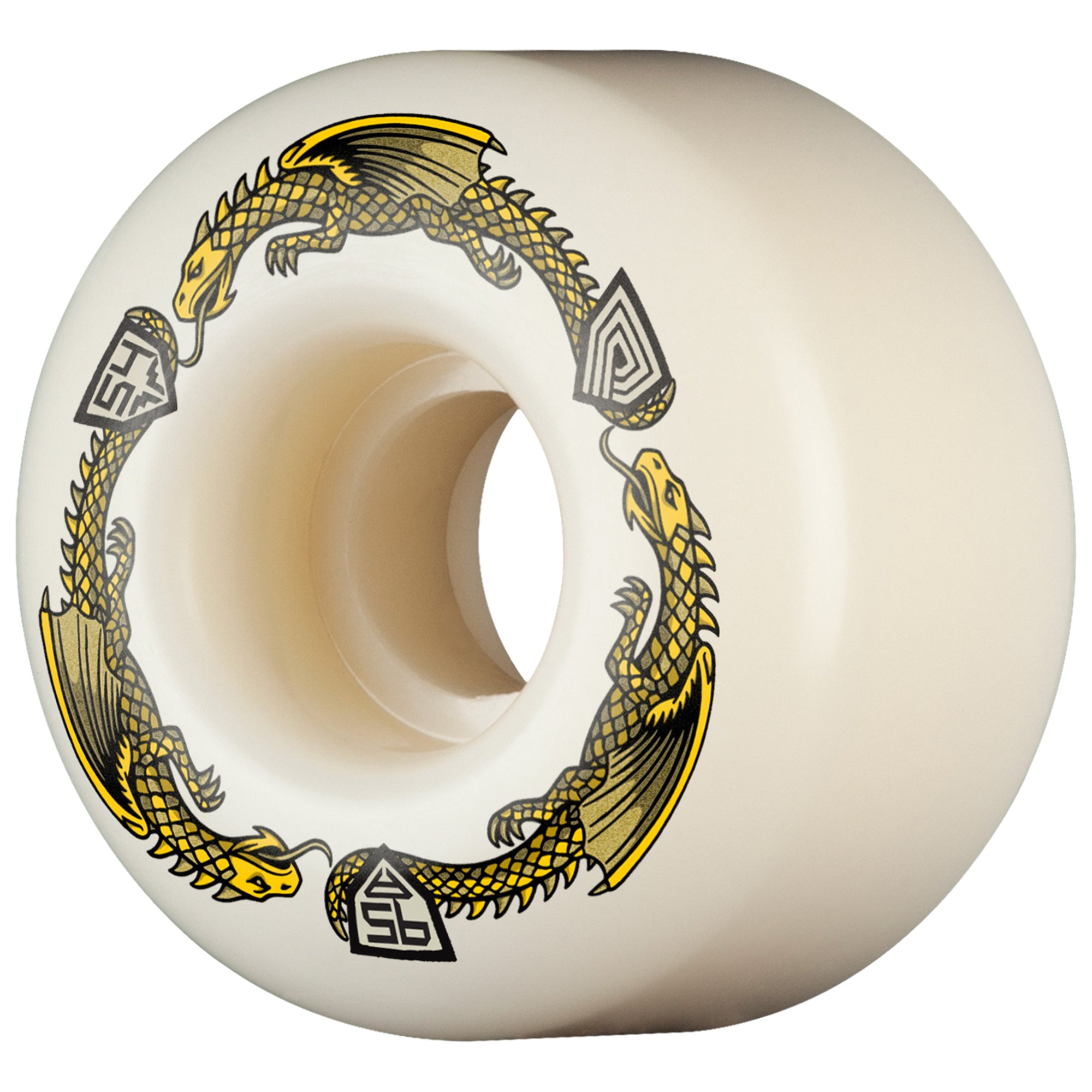 Powell Peralta Dragon Formula V4 Yellow Skateboard Wheels - 54mm 95a ...