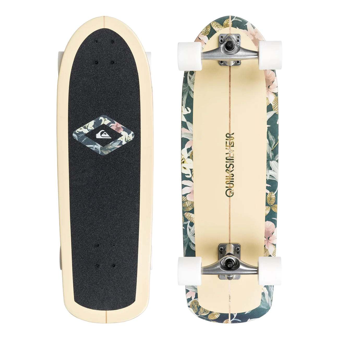 Quiksilver Eden Beige Surf Skateboard - 31.9" – Slick's Skate Store