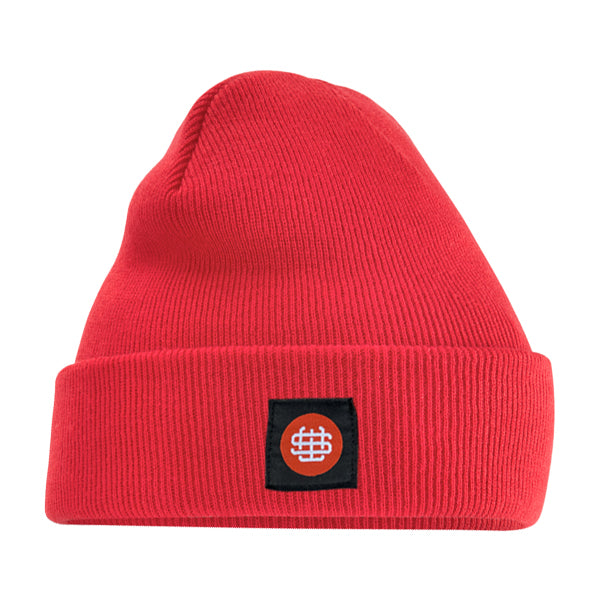 Slick's Monogram Beanie - Bright Red – Slick's Skate Store