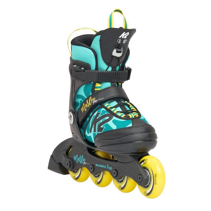 K2 Marlee Pro Adjustable Size Skates - Green/Yellow – Slick's Skate Store