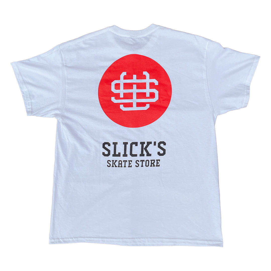 Slicks Skate Store London Monogram T Shirt White – Slick's Skate Store