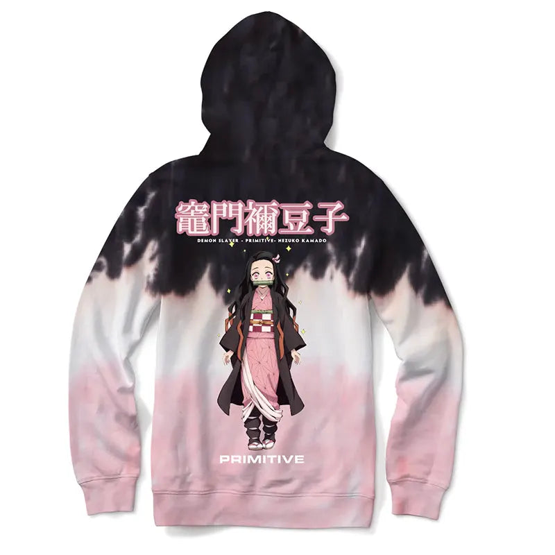 Primitive X Demon Slayer Nezuko Kamado Washed Hoodie - Pink – Slick's ...
