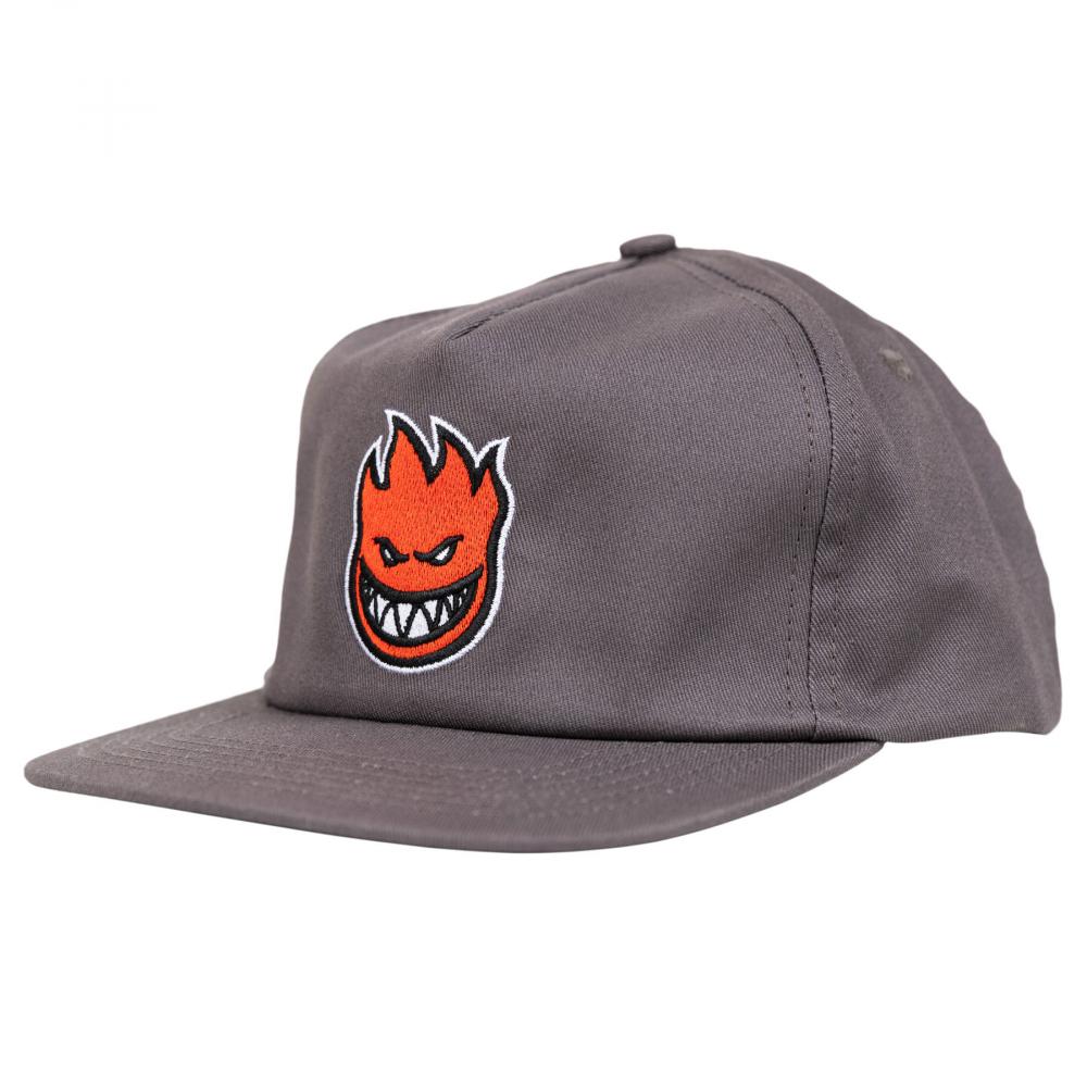 Spitfire Bighead Fill Snapback - Charcoal/Red – Slick's Skate Store