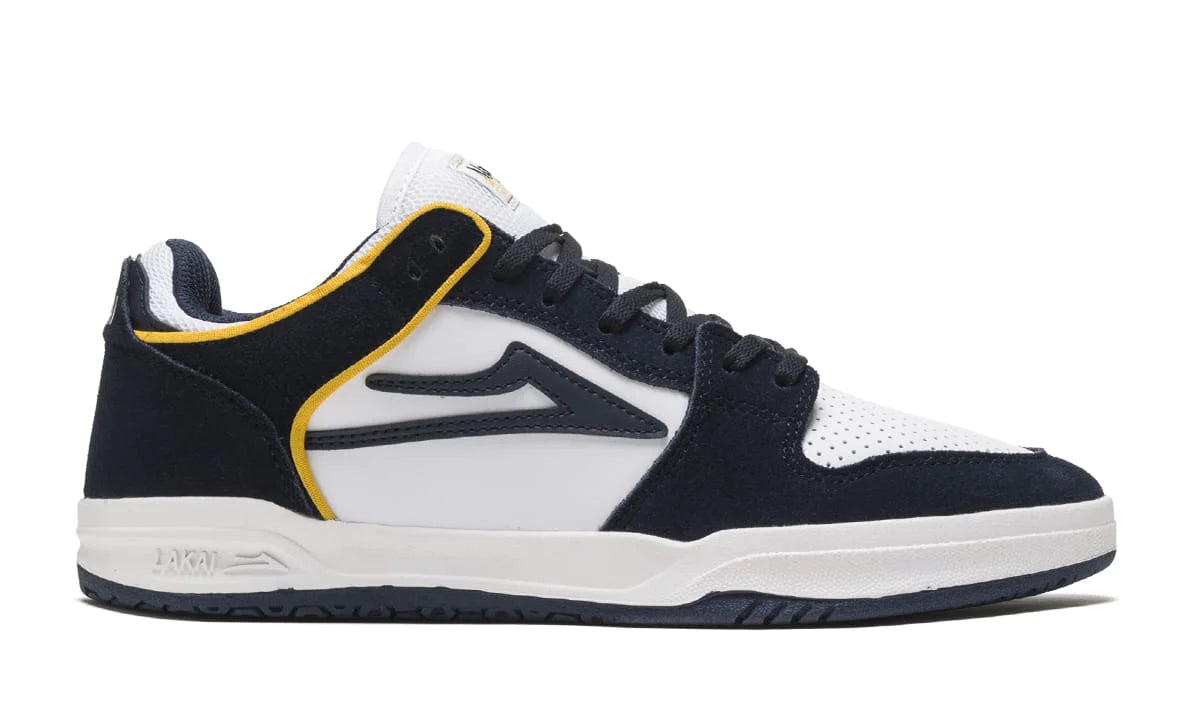 Lakai Telford Low Manch Skate Shoes - Navy/White Suede – Slick's Skate ...
