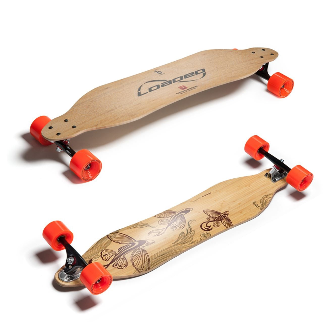 Loaded Vanguard Flex 2 Longboard - Orange In Heat – Slick's Skate Store