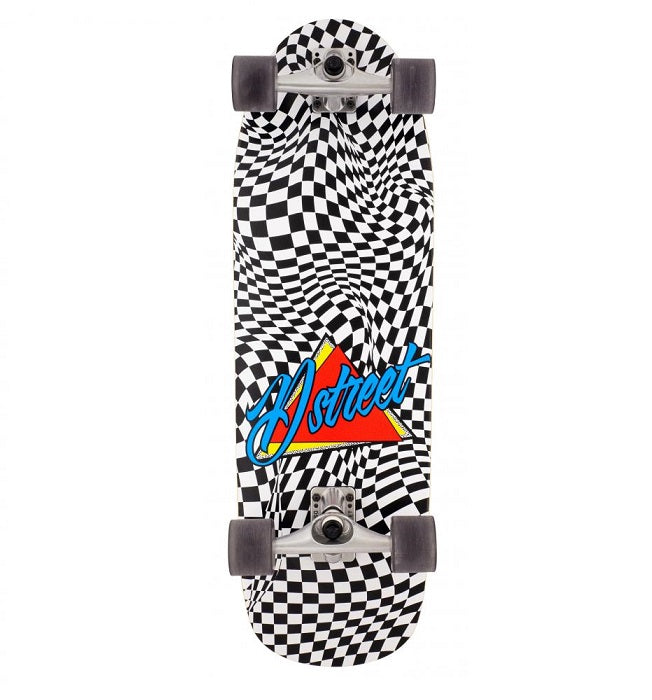 D Street Check Warp Surf Skate - 32" – Slick's Skate Store