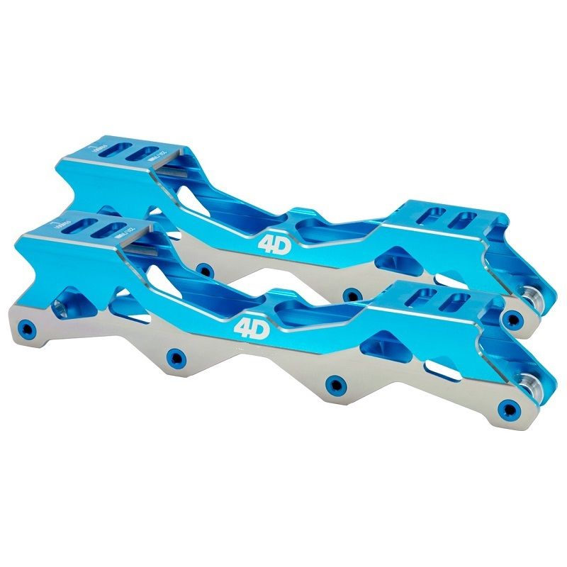 FR Skates Blue 4D Rockered Frames - 243mm - Inline Skate Frames – Slick ...