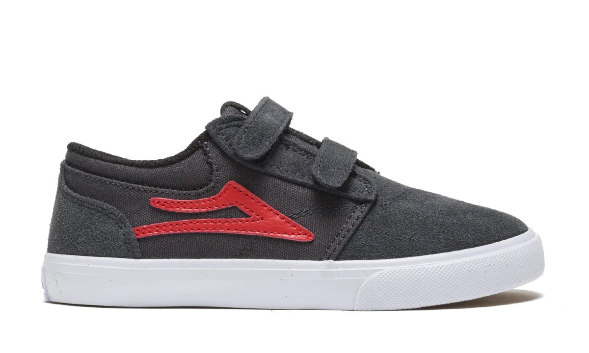 Lakai Griffin VS Kids Skate Shoes - Charcoal/Flame – Slick's Skate Store