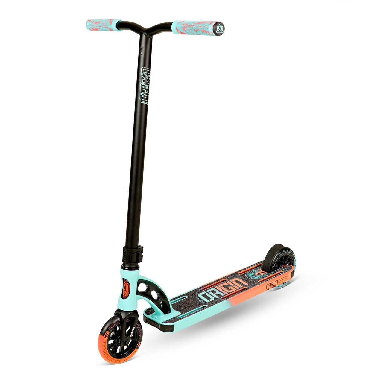 MGP VX Origin II Pro 5" Stunt Scooter - Teal/Orange – Slick's Skate Store