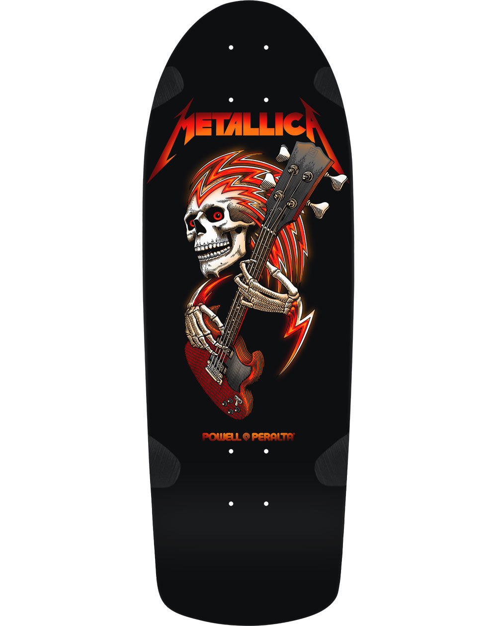 Powell Peralta Flight X Metallica Black Classic Deck - 10" – Slick's ...