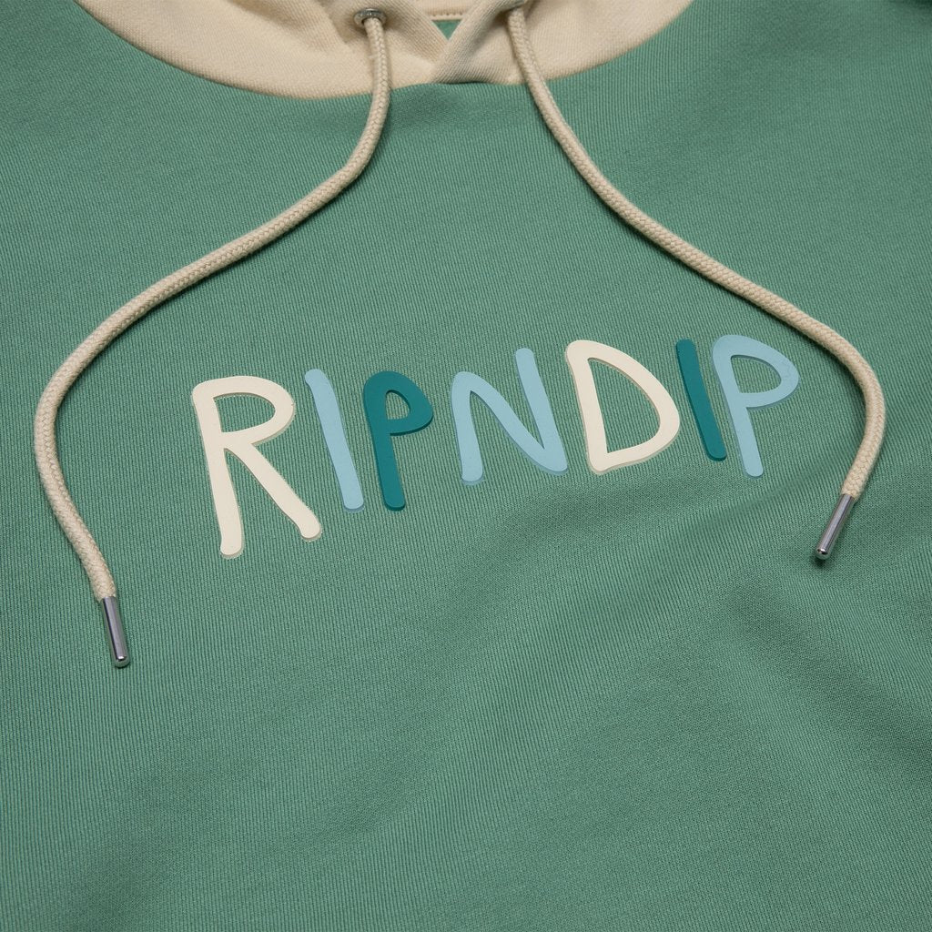 RIPNDIP Colour Block Rubber Logo Hoodie - Multi – Slick's Skate Store