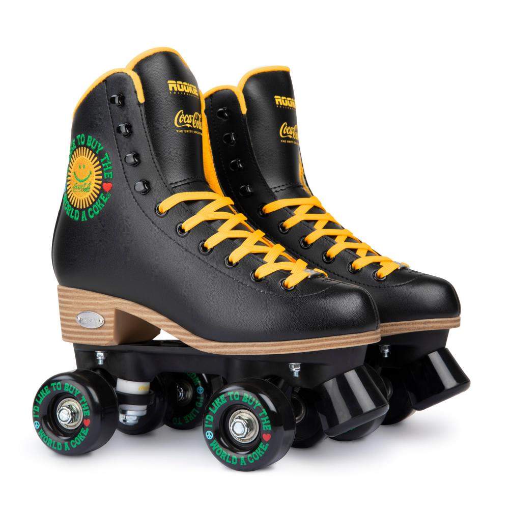 Rookie X Coca-Cola Sunshine Roller Skates - Black – Slick's Skate Store