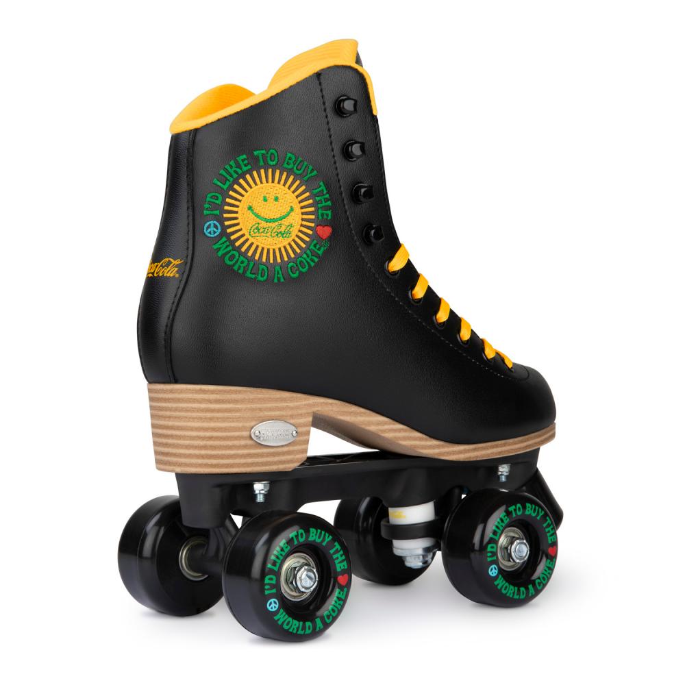 Rookie X Coca-Cola Sunshine Roller Skates - Black – Slick's Skate Store