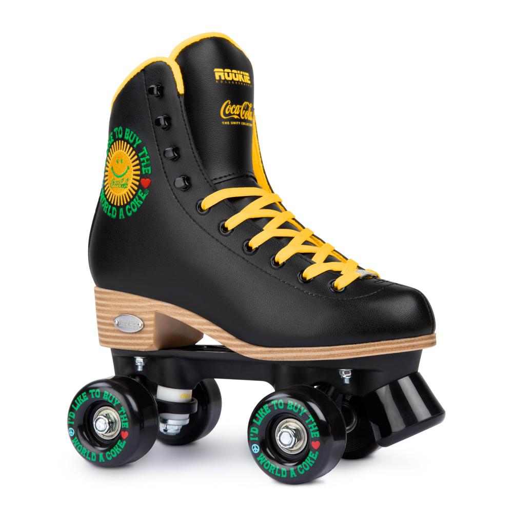 Rookie X Coca-Cola Sunshine Roller Skates - Black – Slick's Skate Store