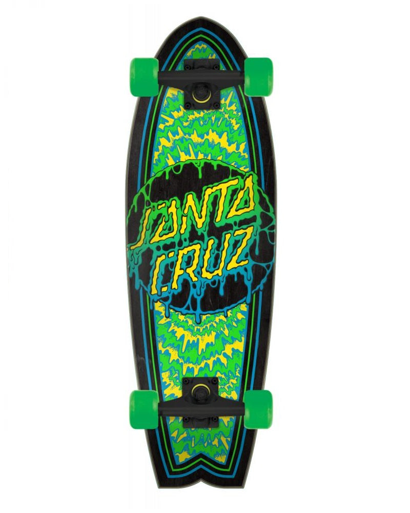 Santa Cruzer Toxic Dot Shark Cruiser Skateboard - 27.7" – Slick's Skate ...