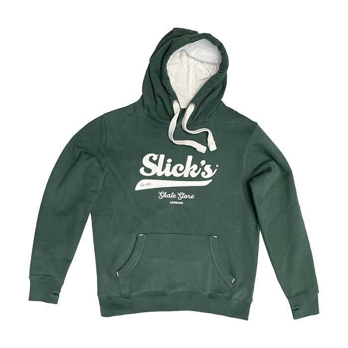 Slick Willie's Slick's Skate Store Hoodie - Bottle Green